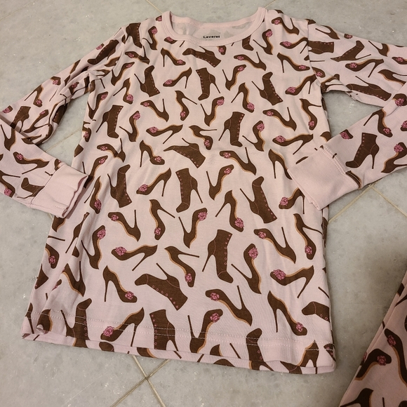 Pajamas | Newgirls High Heel Pajama Set Pinkbrown Sz 91 | Poshmark
